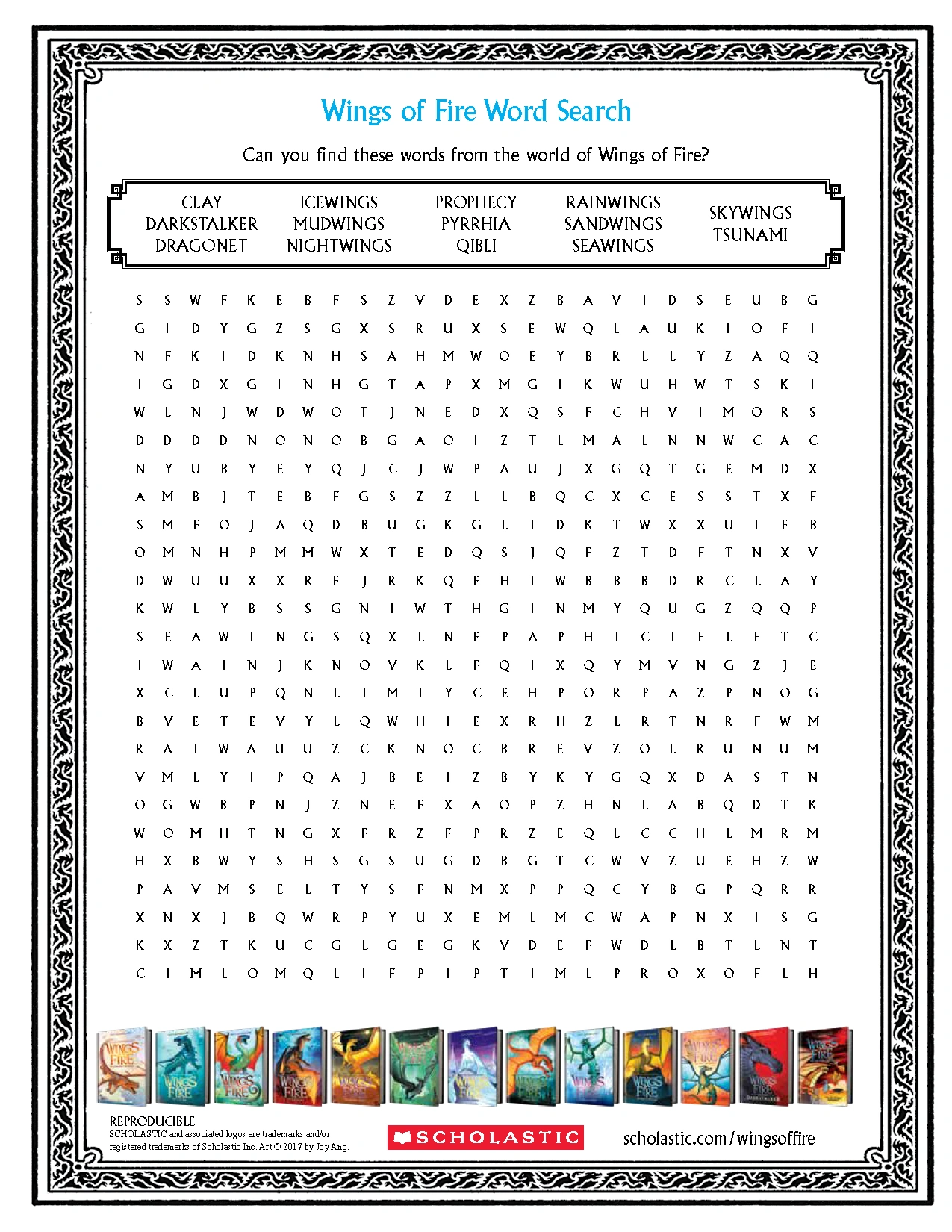 Wings of fire Activity Sheets! | Fandom