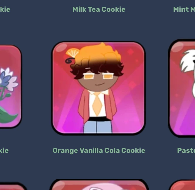 I added my oc Orange Vanilla Cola Cookie into the Epic Cookies Category ...