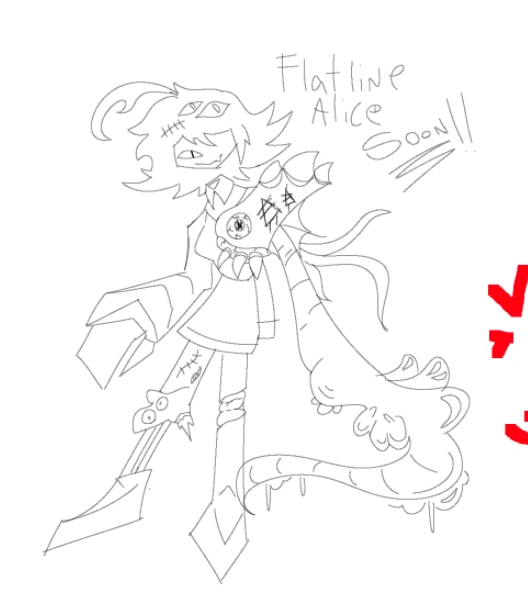 flatline alice sketch from a few days ago | Fandom