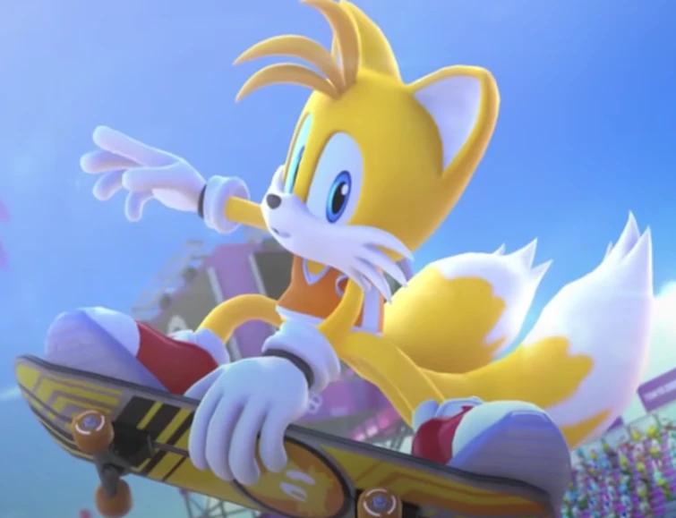 Tails with a skateboard | Fandom