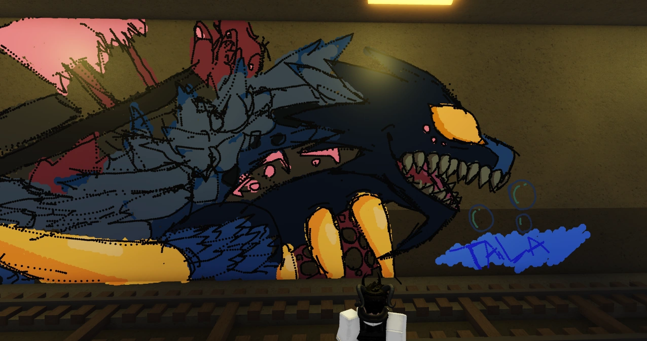 tried drawing asherah in spray paint | Fandom