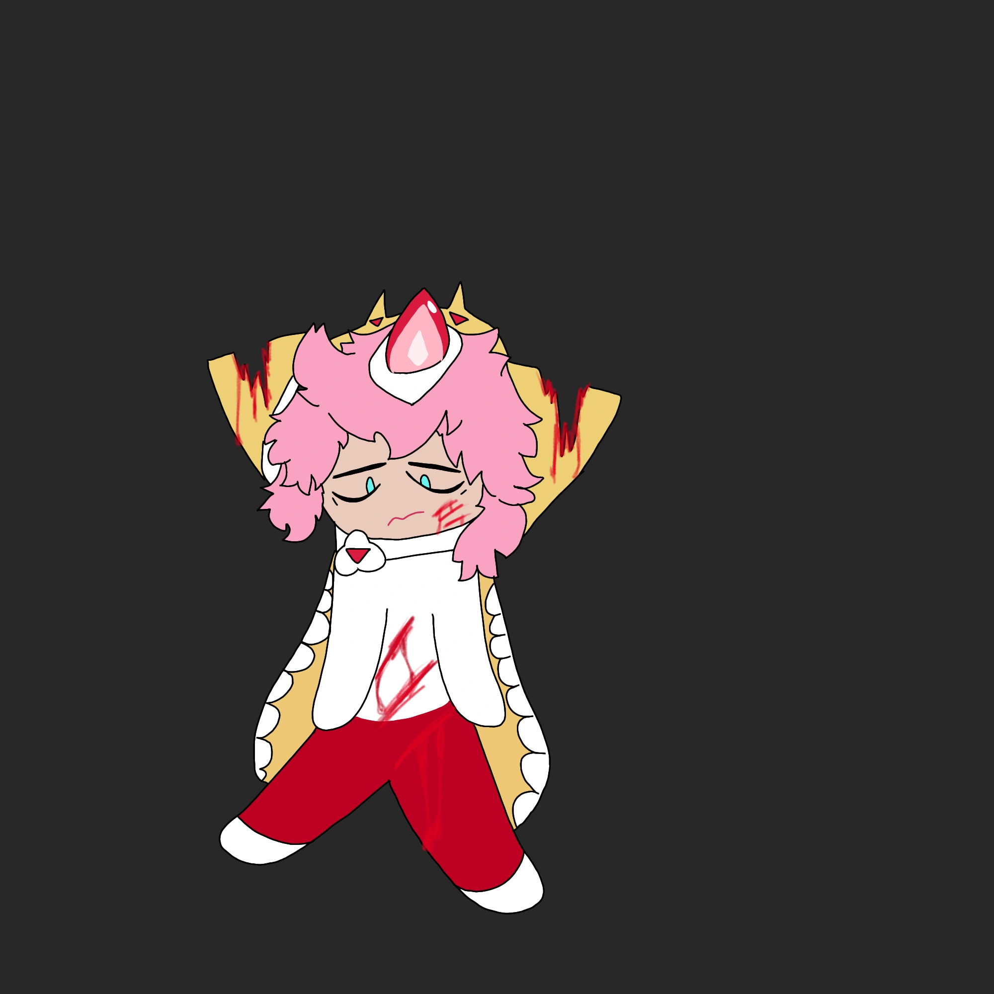 “ow..what happened? This hurts, I don't feel well..” (in character ...