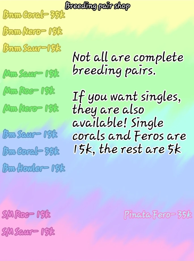 Breeding pair shop | Fandom