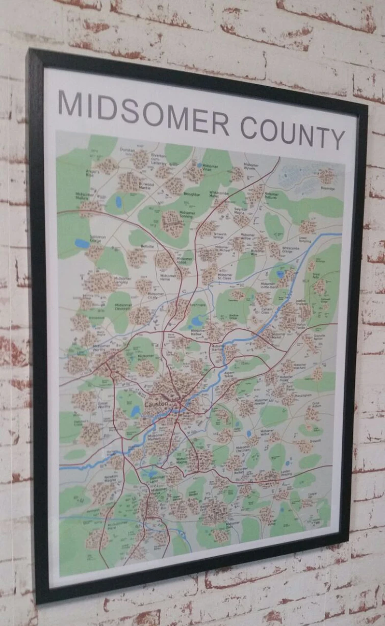 My map of Midsomer | Fandom