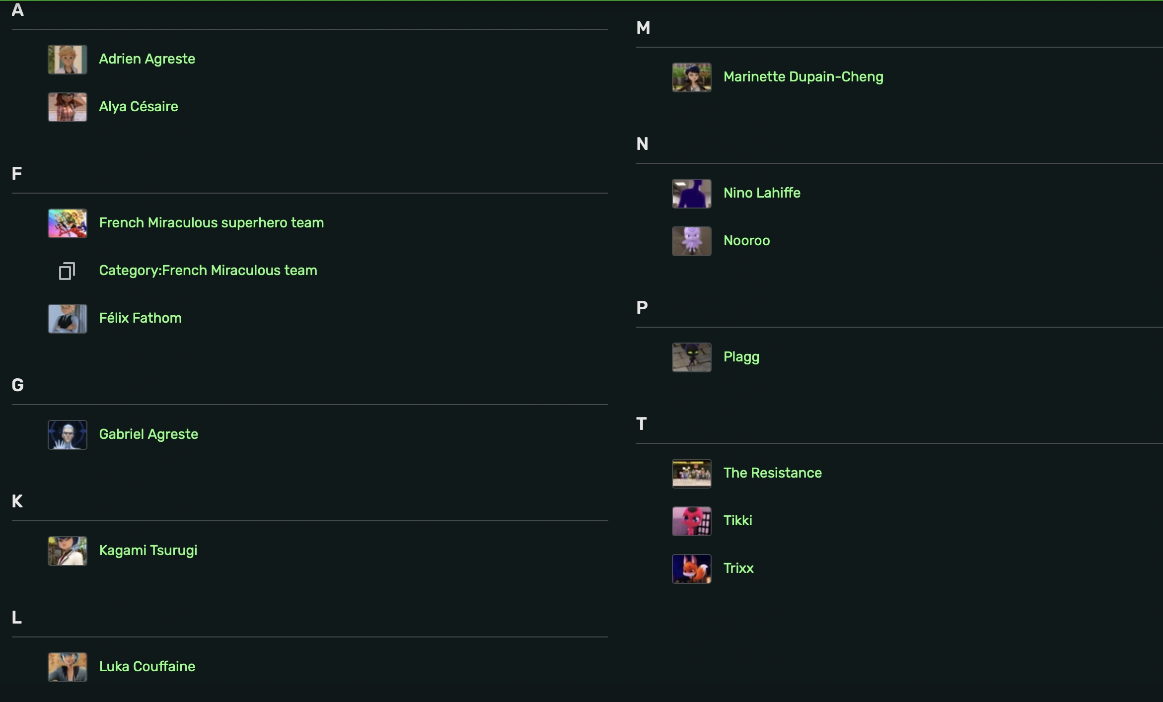 This is the main characters list | Fandom