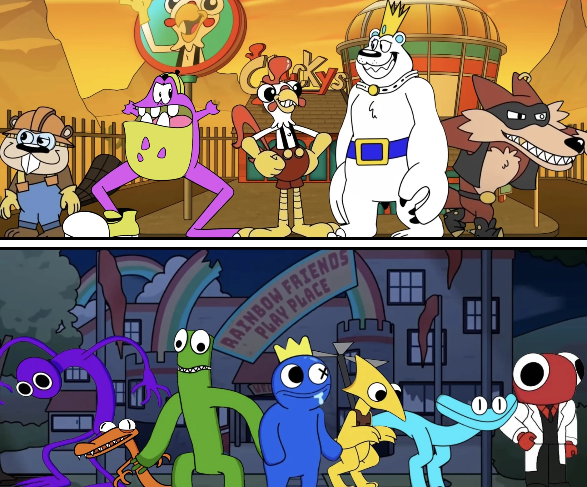 Check it out. It’s the art of Clucky’s Vs Rainbow Friends | Fandom