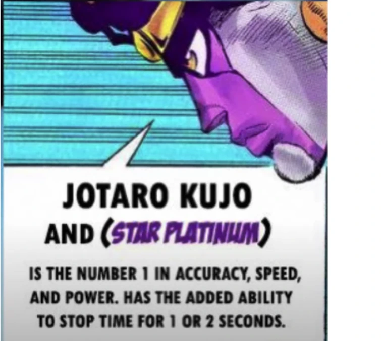 If you wanna know about where some JoJo characters stand and how OP ...