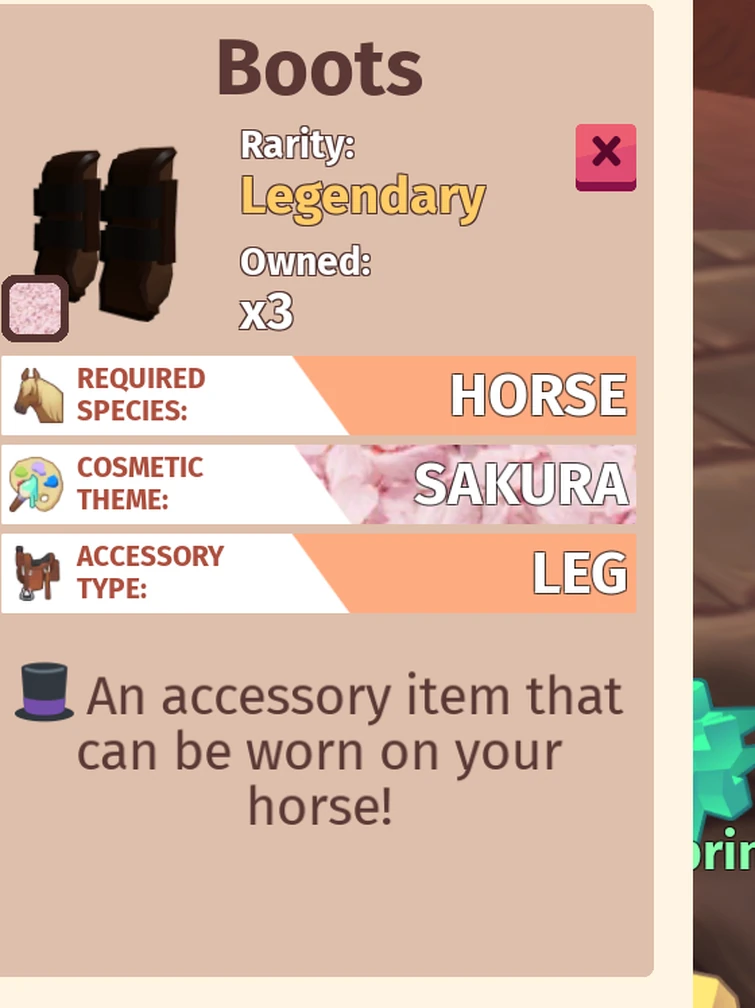 LF SAKURA THEME HORSE ACCESSORIES | Fandom