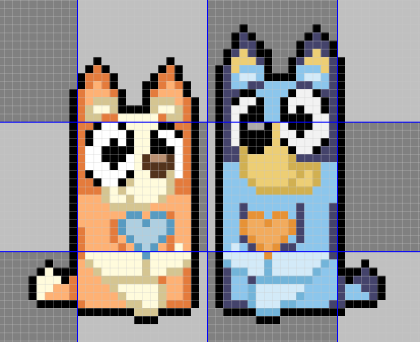 Bluey pixel art I had on my phone | Fandom