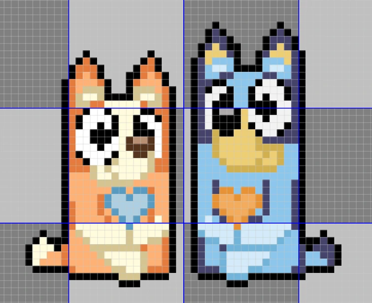 Bluey pixel art I had on my phone | Fandom