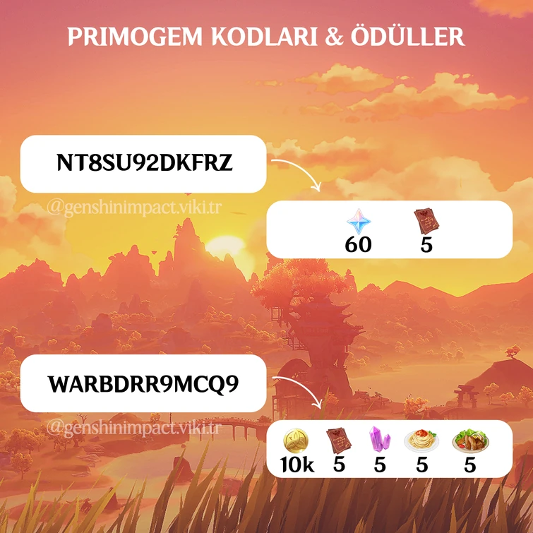 Primogem kodları Kasım 2022 | Fandom