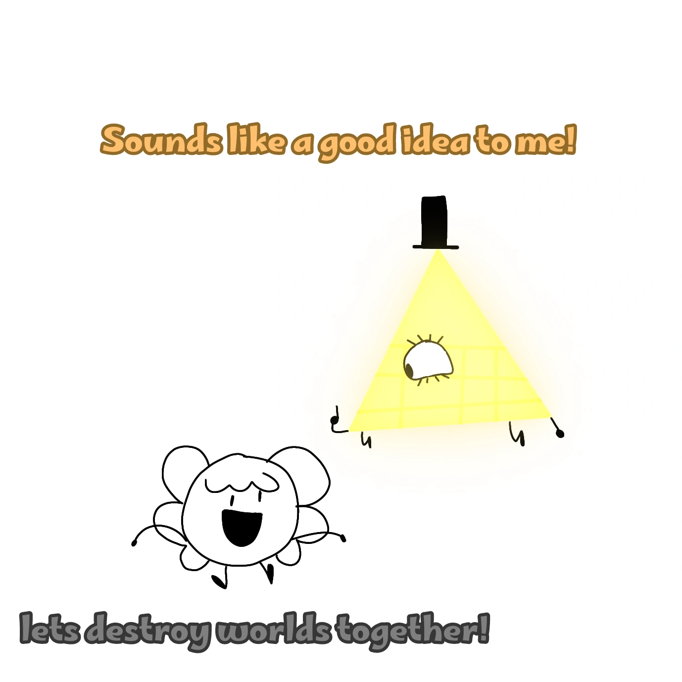 My OC would be best friends with bill cipher | Fandom