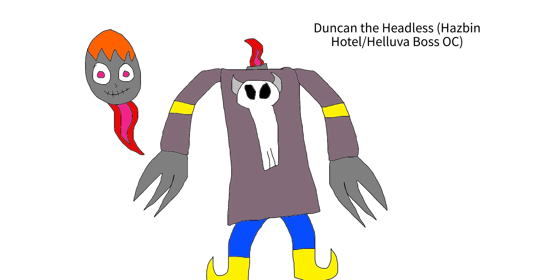 Duncan the Headless (Hazbin Hotel/Helluva Boss OC) | Fandom