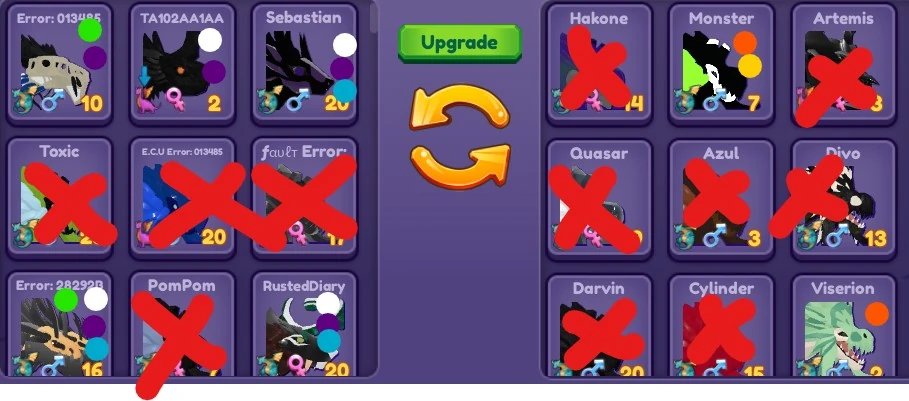 LF error colors | Fandom