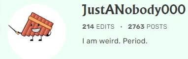 i found a user with 2763 posts | Fandom