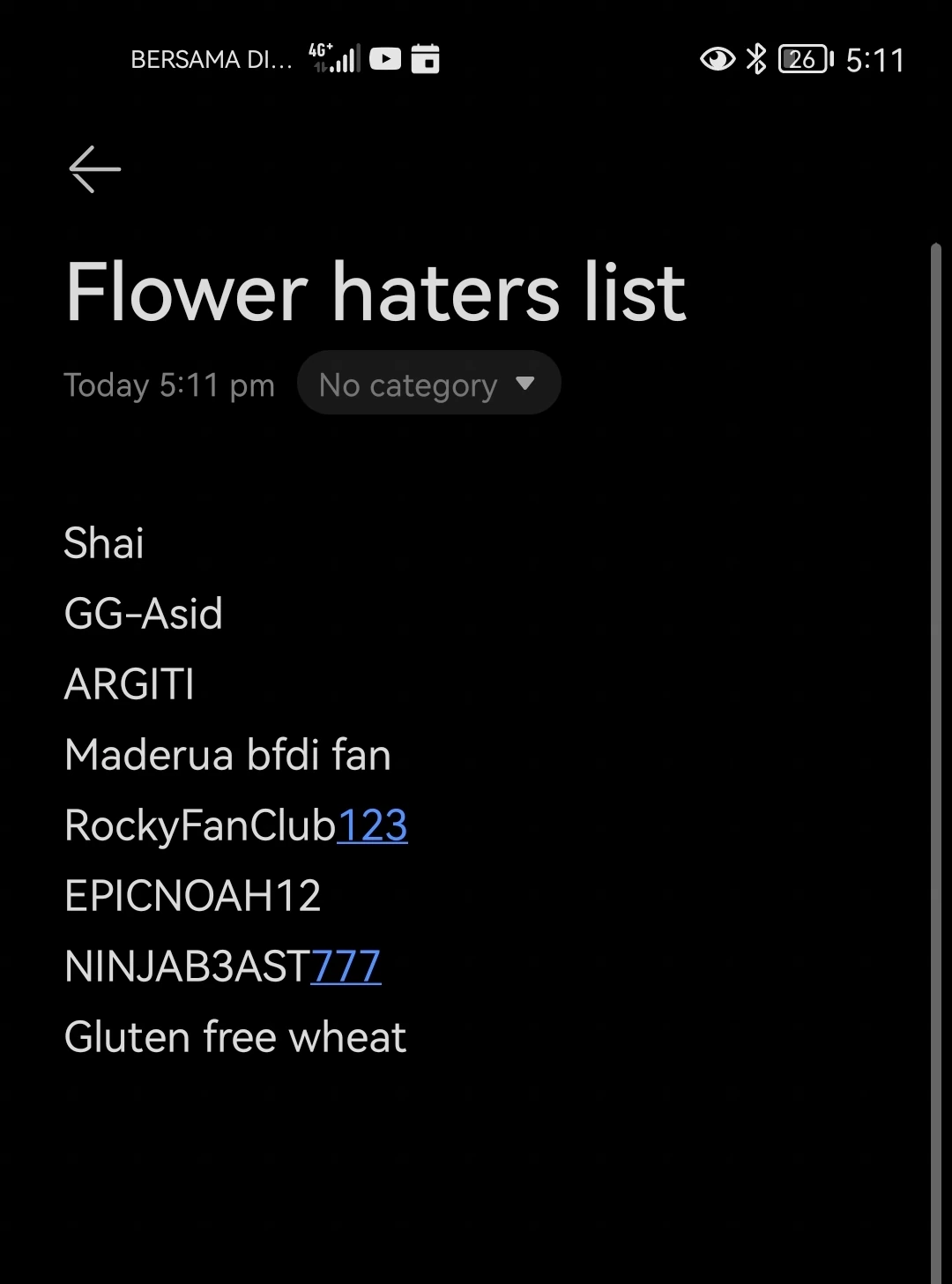 Flower haters list | Fandom