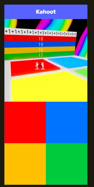 cannot go to this map without someone saying "kahoot is broken lmao ...