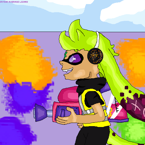 "Let the Splatting Begin!"||Art Gift 3/3 + Splatoon Fanart | Fandom