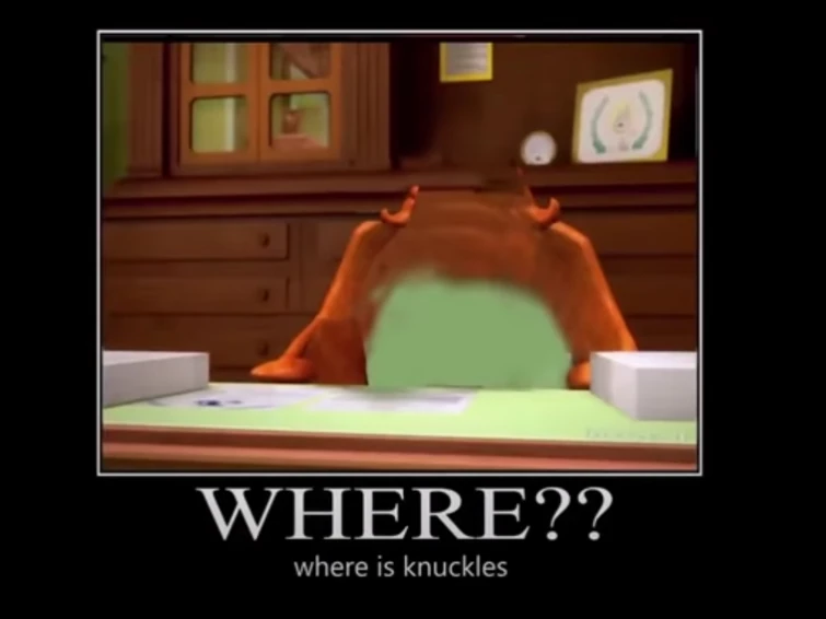 Send your COS memes/cursed images and knuckles will look if it was ...