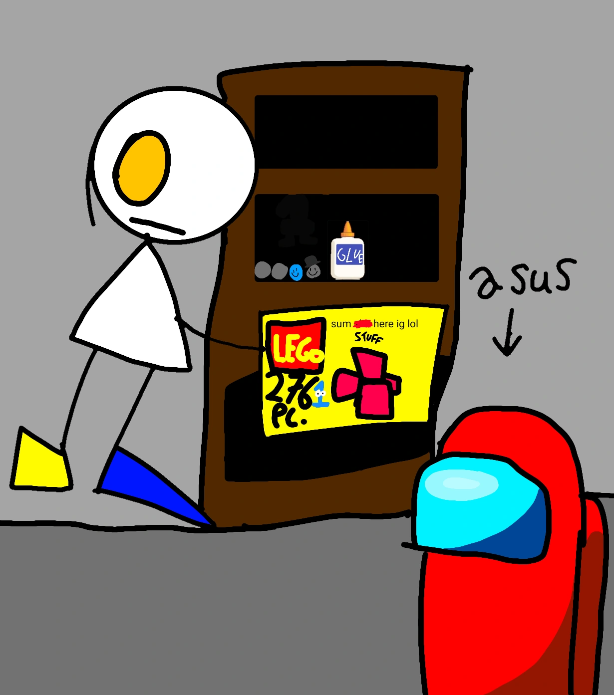 meshy goes to the store to get some lego (ft. bfdi, a sus.) | Fandom