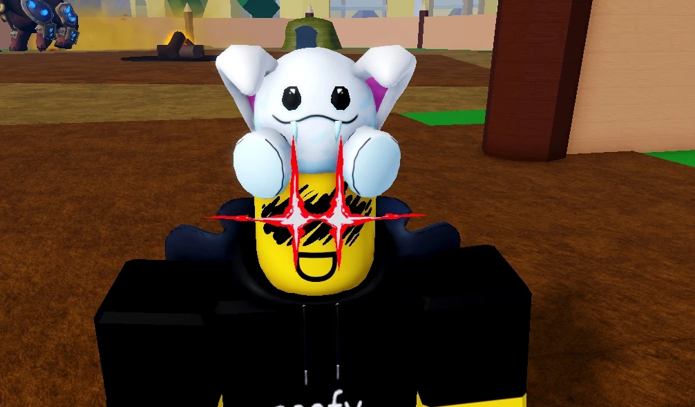 bro my snow peep ugc from slap battles looks so happy because rabbit ...