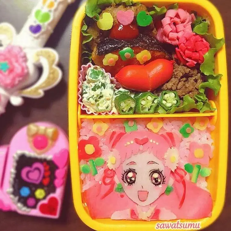 The Real Precure Character Food Arts ("Chara-Ben", Character-Bento) in ...
