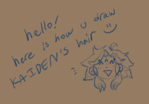 a poorly constructed tutorial on how to draw Kaiden's hair | Fandom