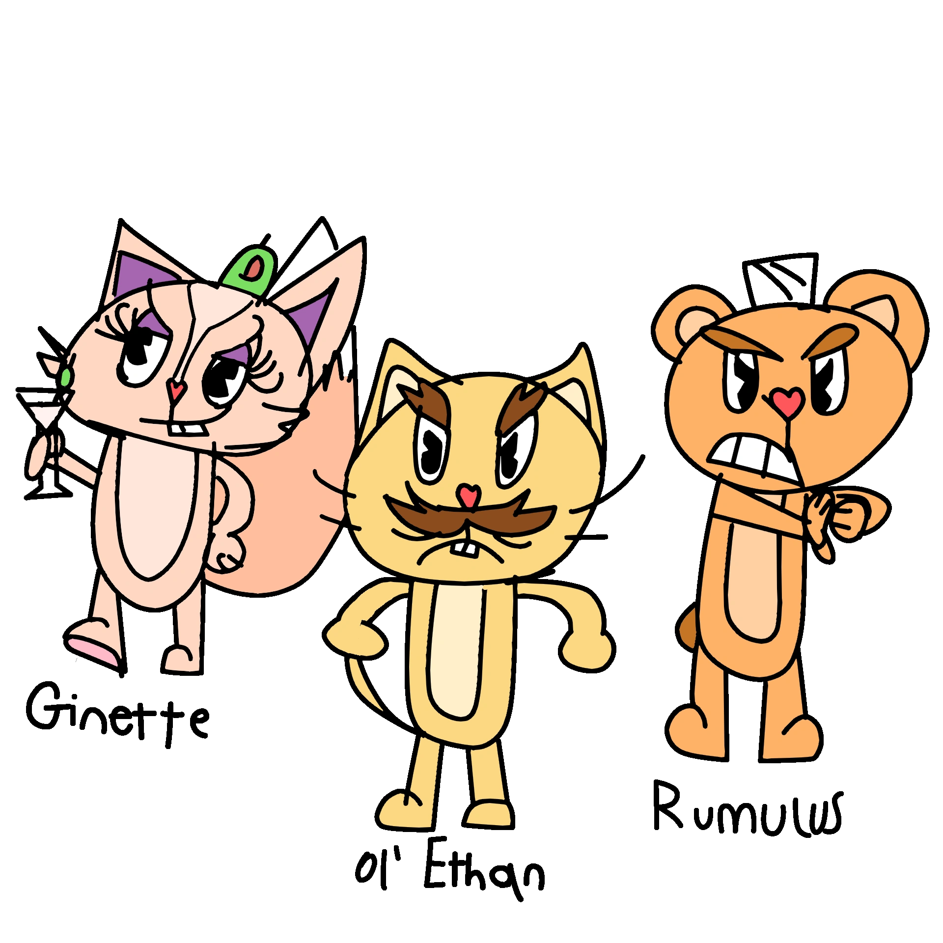 designed the tipsy troop (one of the king dice minibosses from cuphead ...