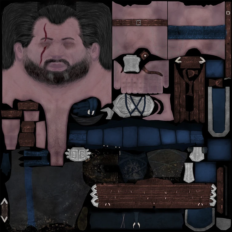 As a follow up to my previous post. I made the textures for the comic ...