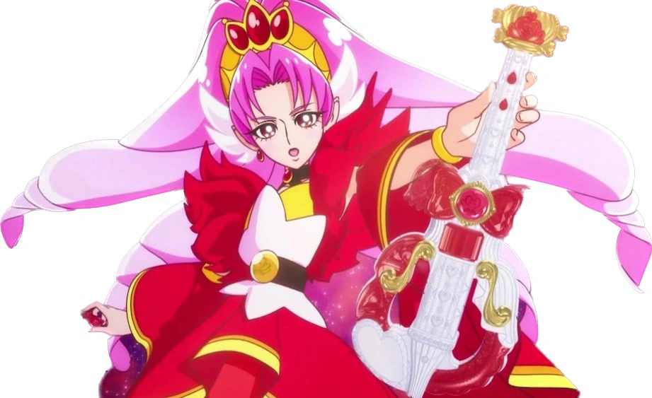 Cure scarlet with her scarlet violin in no background | Fandom