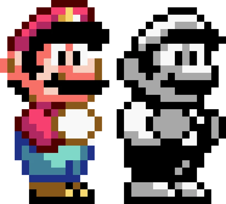 I can't help but point out how similar Mario's sprites from SMW and ...
