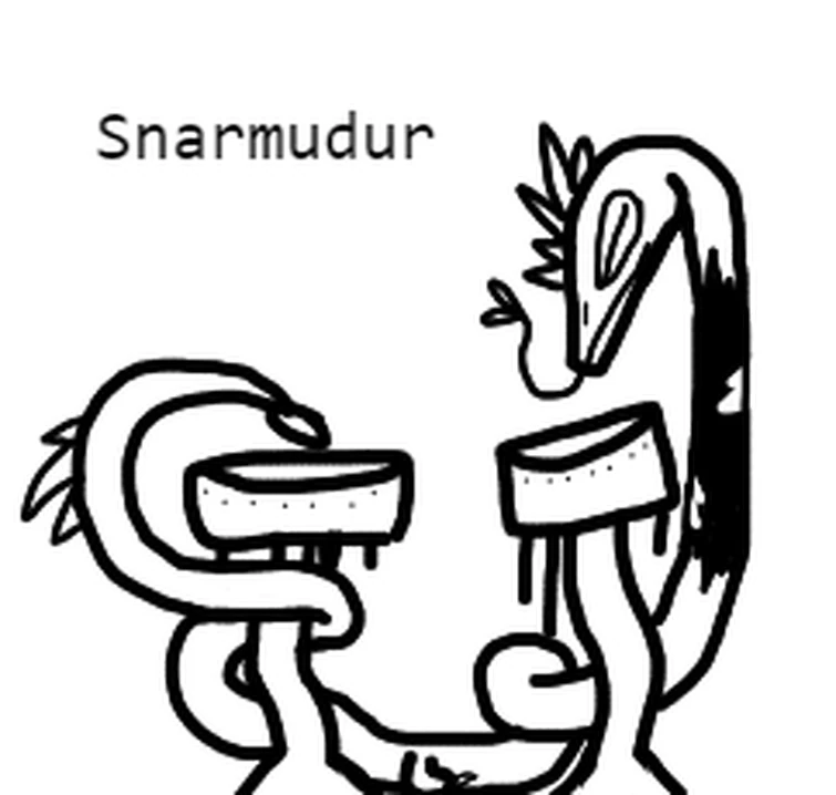 just some uncolored fan monsters | Fandom
