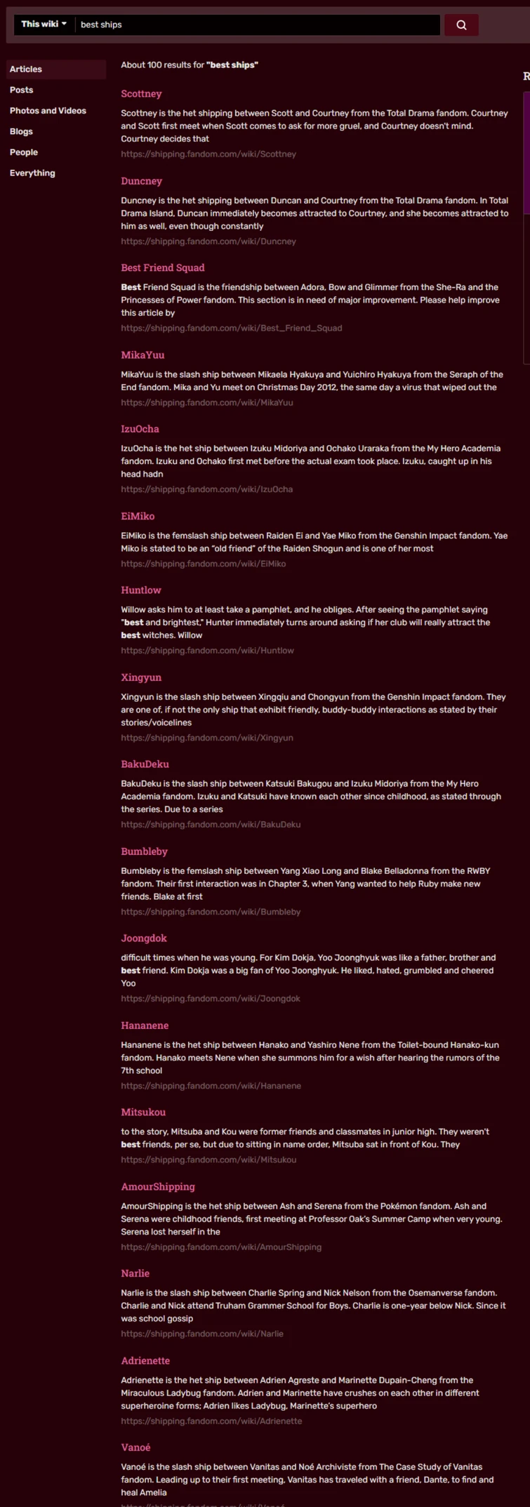 100% verified best ships | Fandom