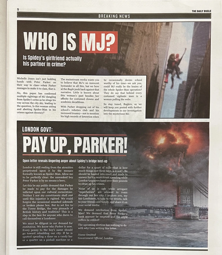 Daily Bugle Newspaper Outlet Promo Images | Fandom