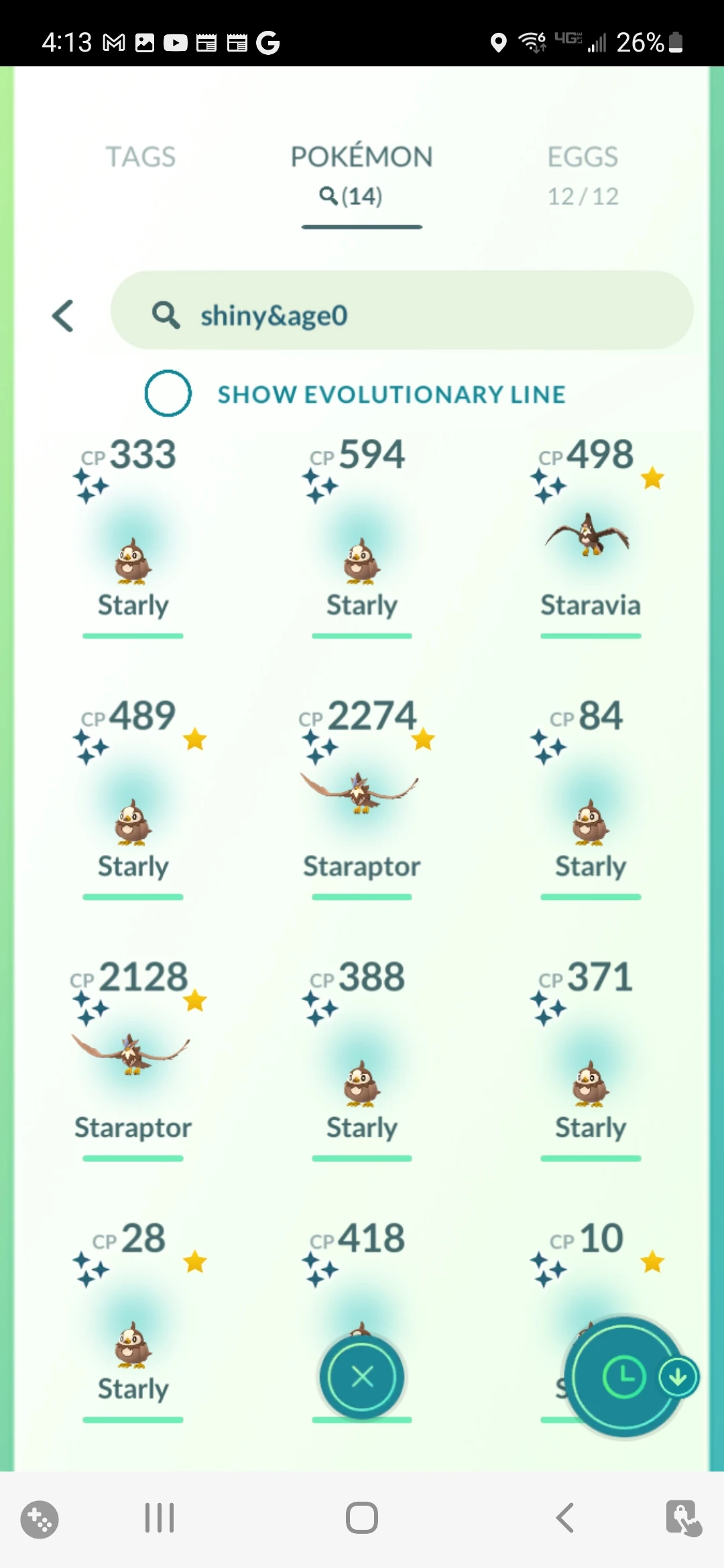 Starly Community Day results | Fandom