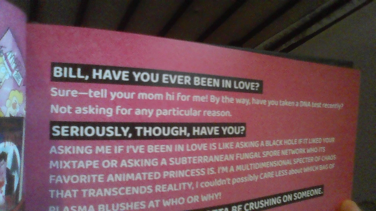 so my book of bill came in today and guess what | Fandom