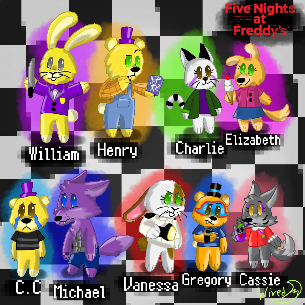 The FNAF human cast as cute animals | Fandom