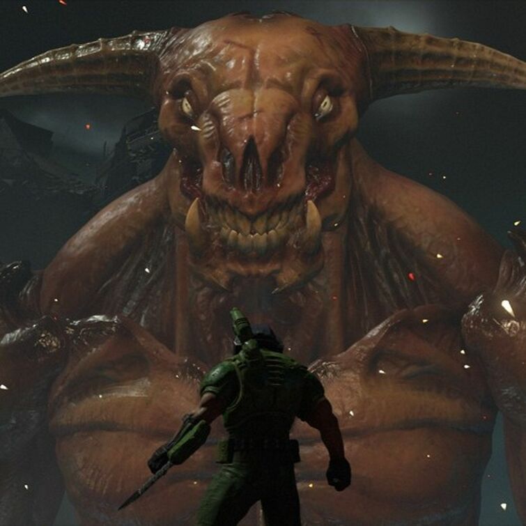 Doomguy.. do you have games on your phone? | Fandom