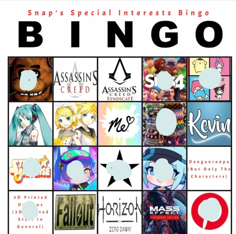 It’s SNAP GENERAL SPECIAL INTERESTS bingo time!! (Inspo. Masq and Sum ...