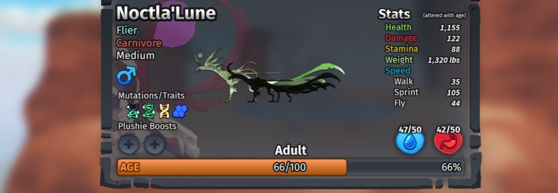 AUCTION: Overgrown + Glowtail + Glimmer Nocta Lune w/Stam trait | Fandom