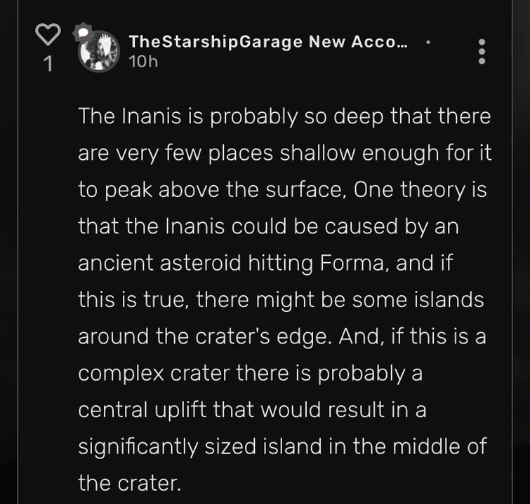 Is there land in the Inanis ocean? | Fandom