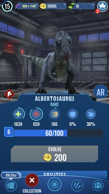 Jurassic world alive championship season 15 GB4 jinbeisaurus vs ...