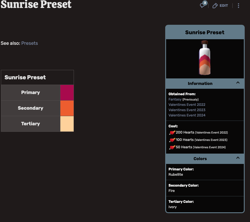 Does ANYONE have this Sunrise preset potion T-T | Fandom