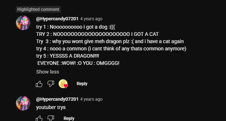 my very dumb old youtube comments.. | Fandom