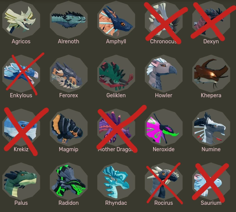 LF: Fully Mutated WORLD DRAGONS ( I do not have yet! ) I will have more ...