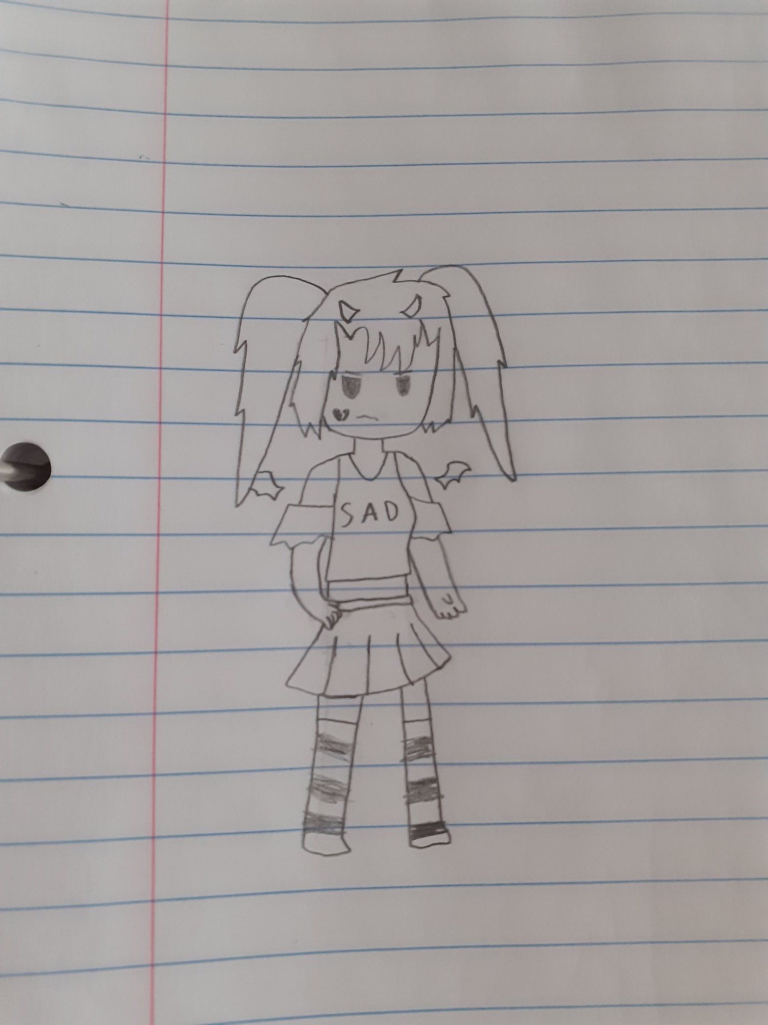 I tried drawing my OC in school | Fandom I tried drawing my OC in school | Fandom