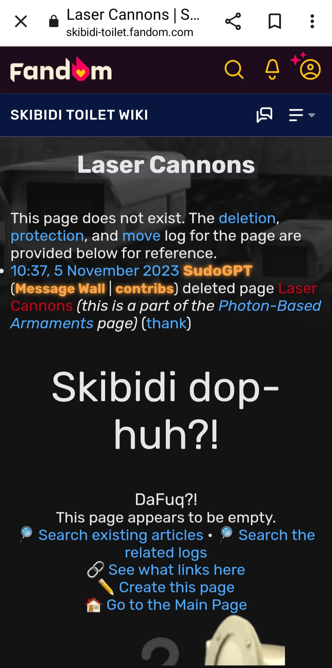 Why was this deleted? | Fandom