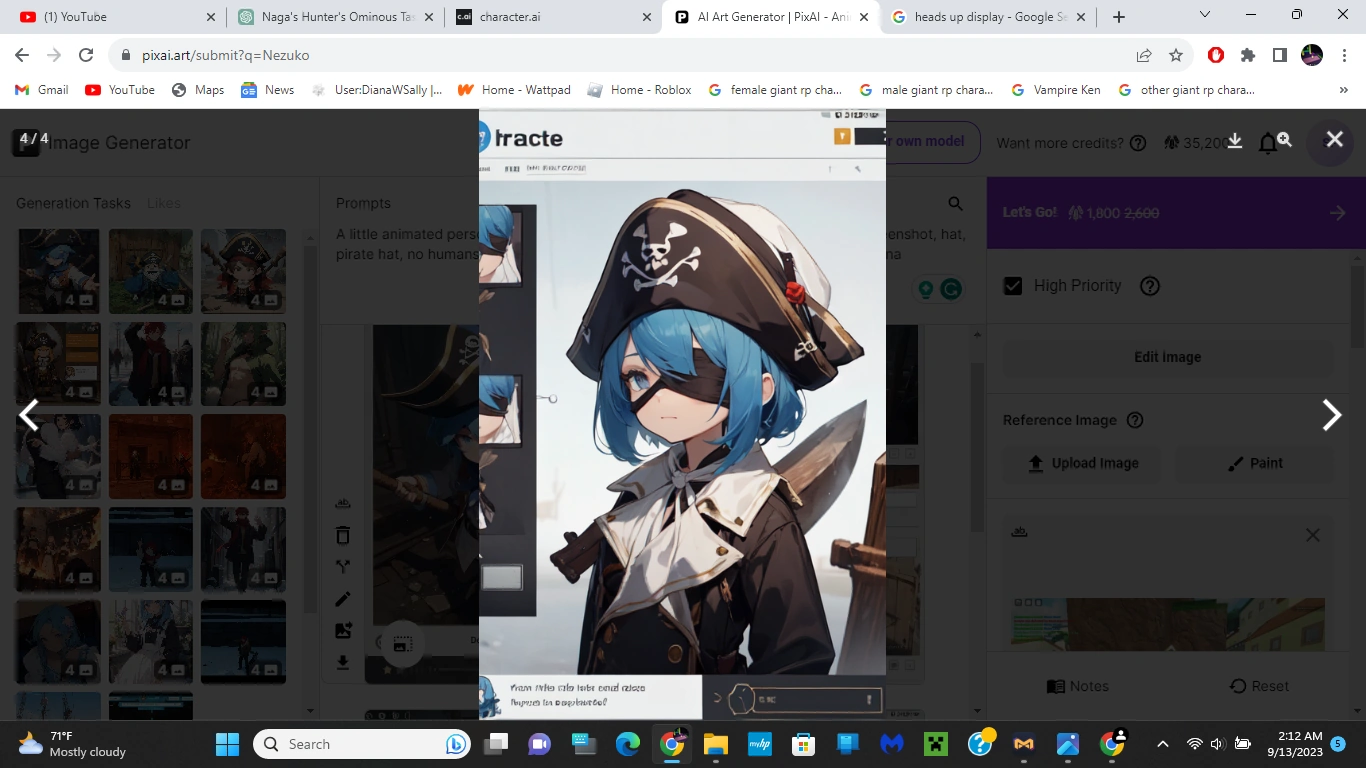 Some AI generated arts of my character or whatever | Fandom