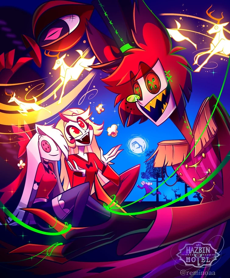 HazbinHotelxCoraline by Artist: reminoaa | Fandom
