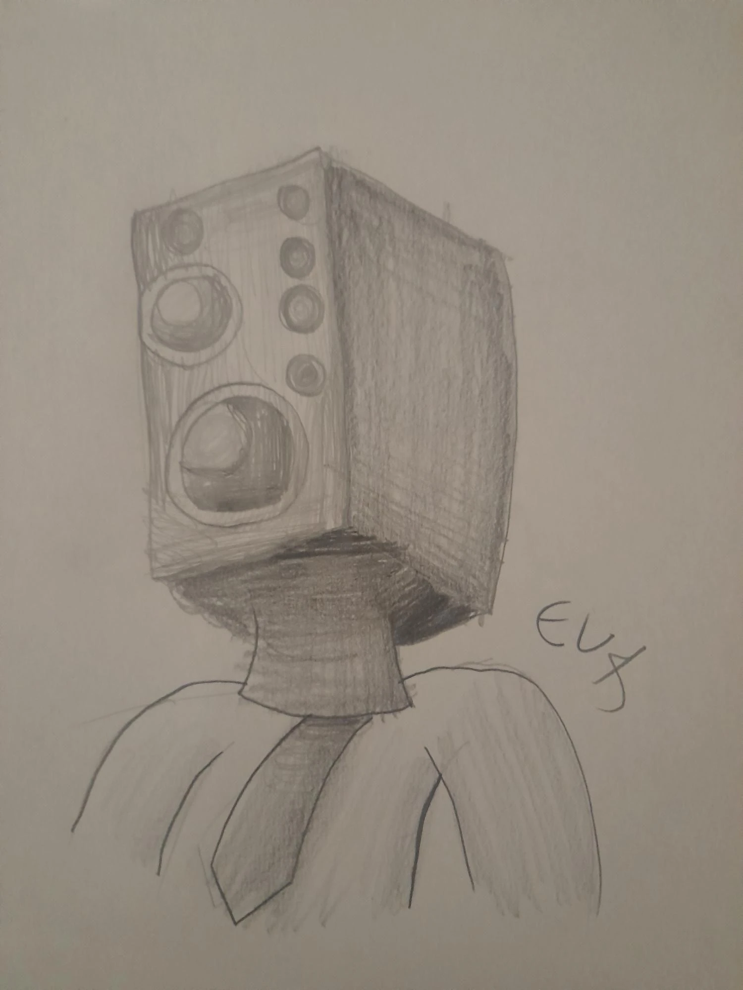 My sketch of the large speakerman | Fandom